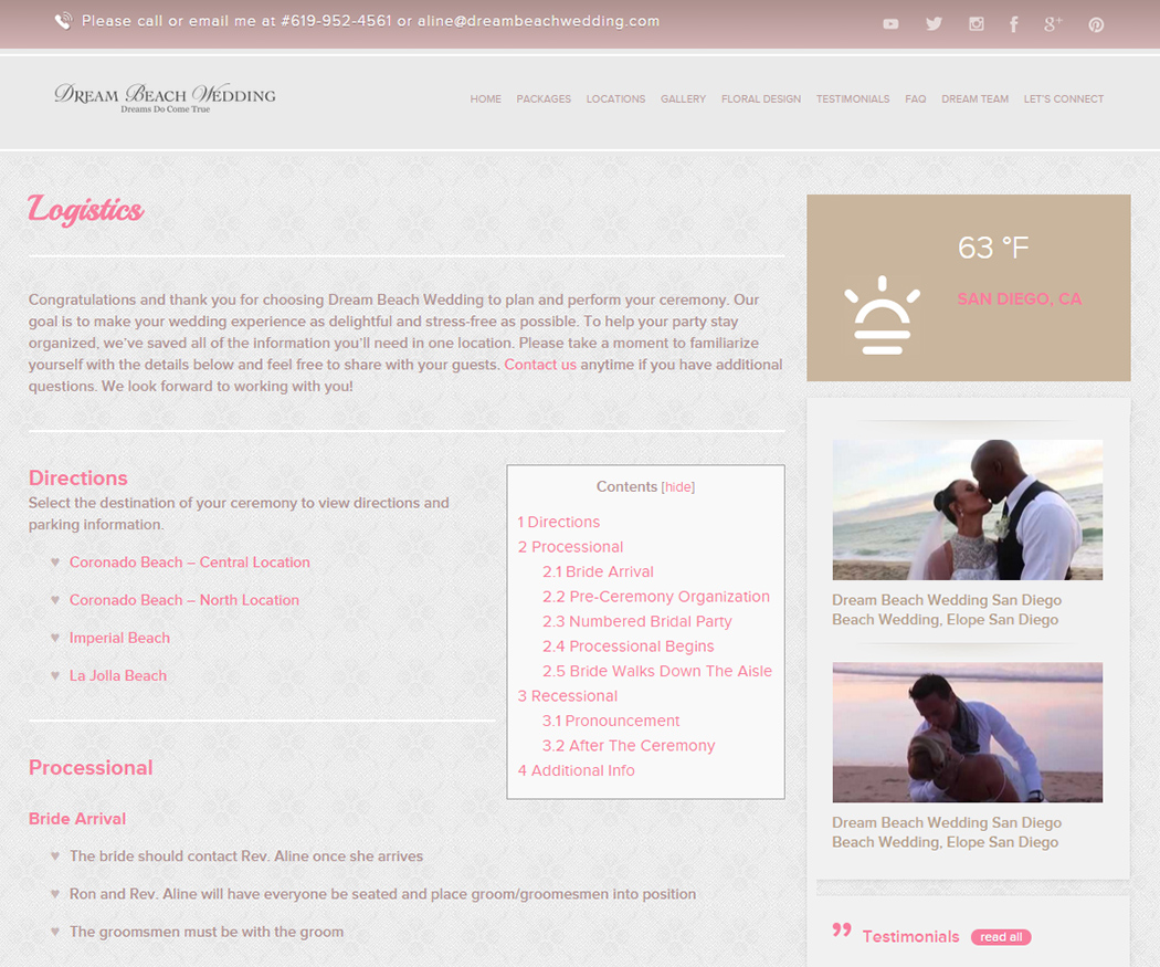 Dream Beach Wedding | Jerry R Cole Consulting Group, LLC